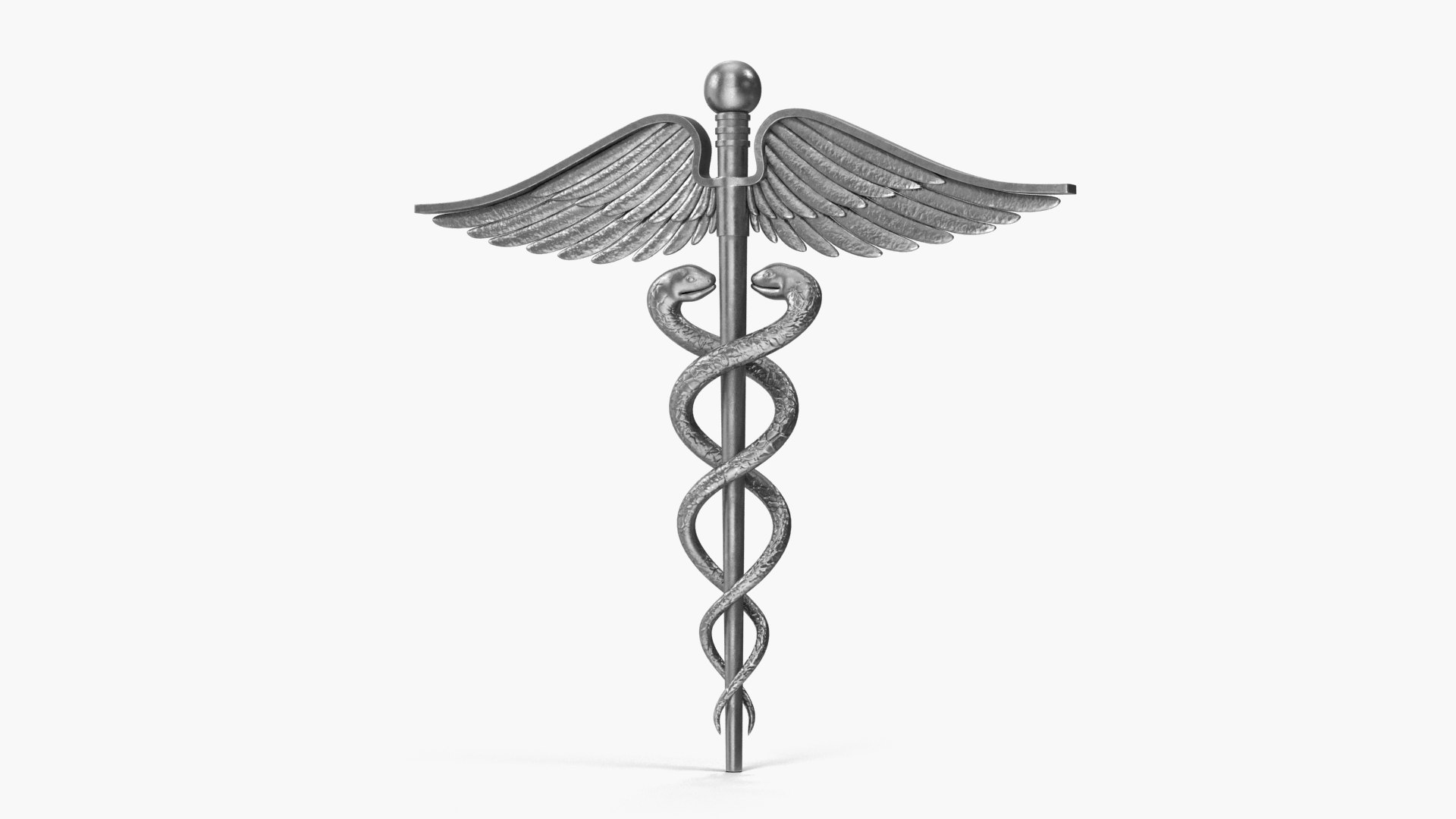 3D Caduceus Silver - TurboSquid 1639680