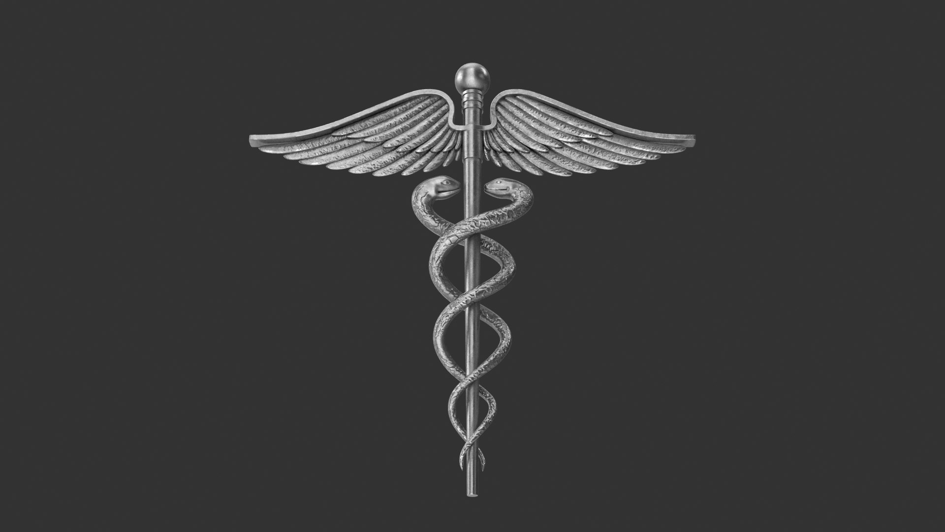 3D Caduceus Silver - TurboSquid 1639680