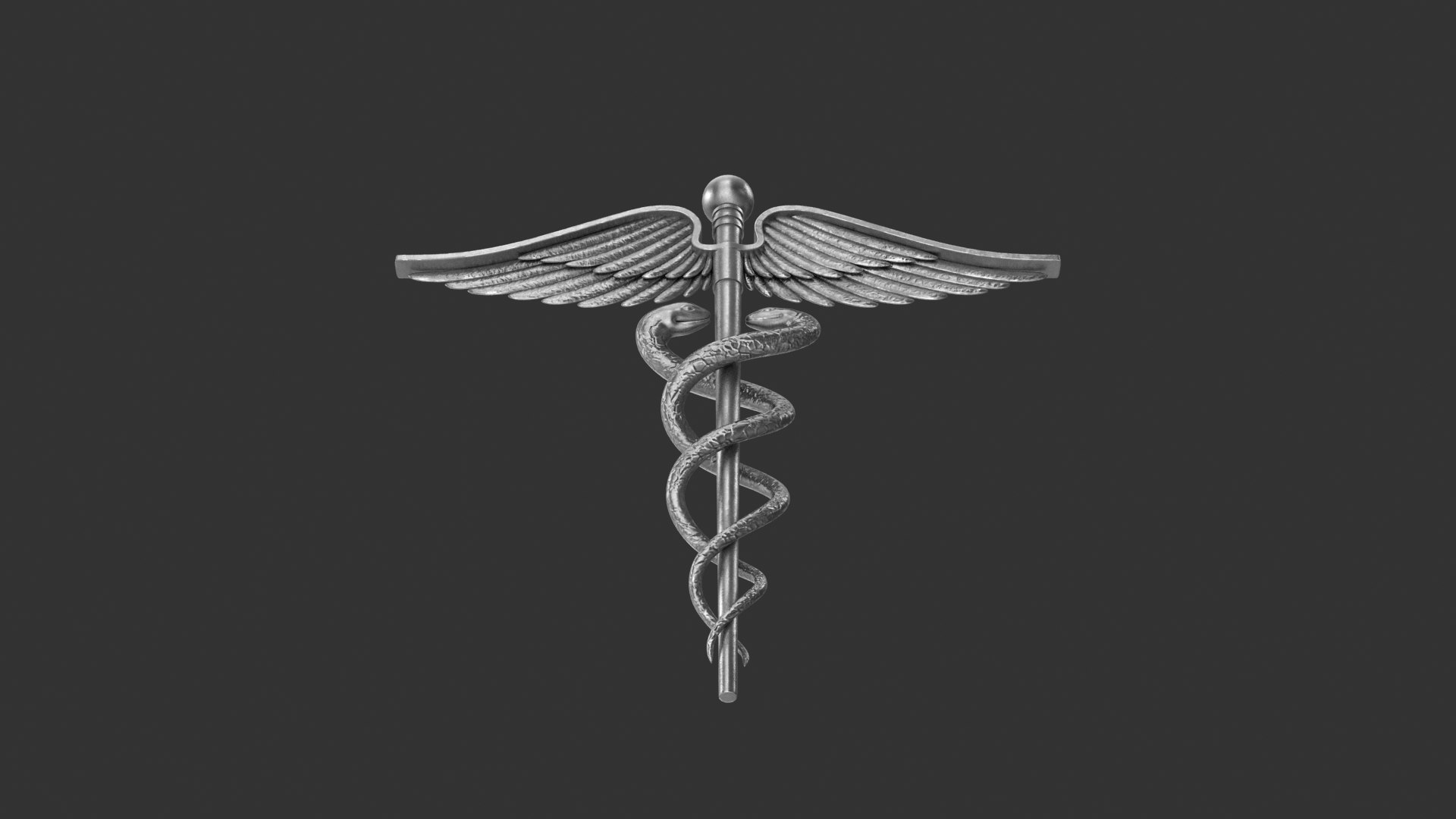3D Caduceus Silver - TurboSquid 1639680