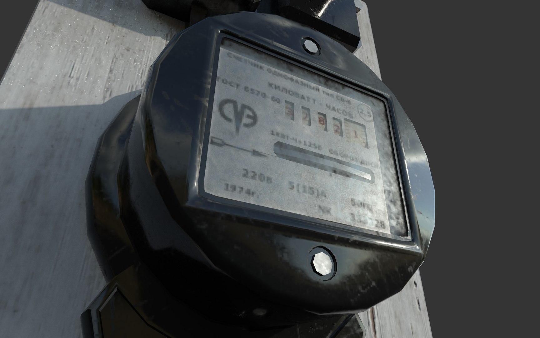 3D Vintage Russian Electrical Panel With Electricity Meter - TurboSquid ...