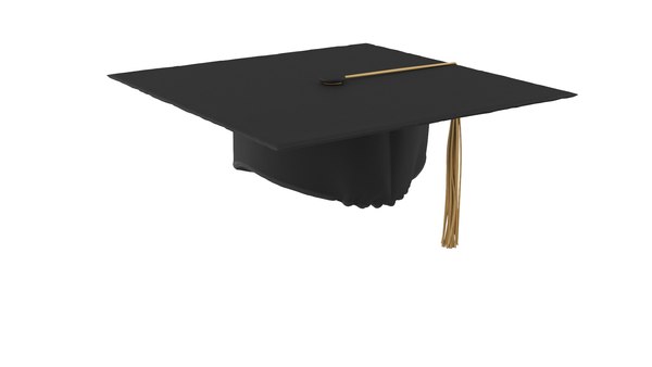 Graduation cap model - TurboSquid 1680649