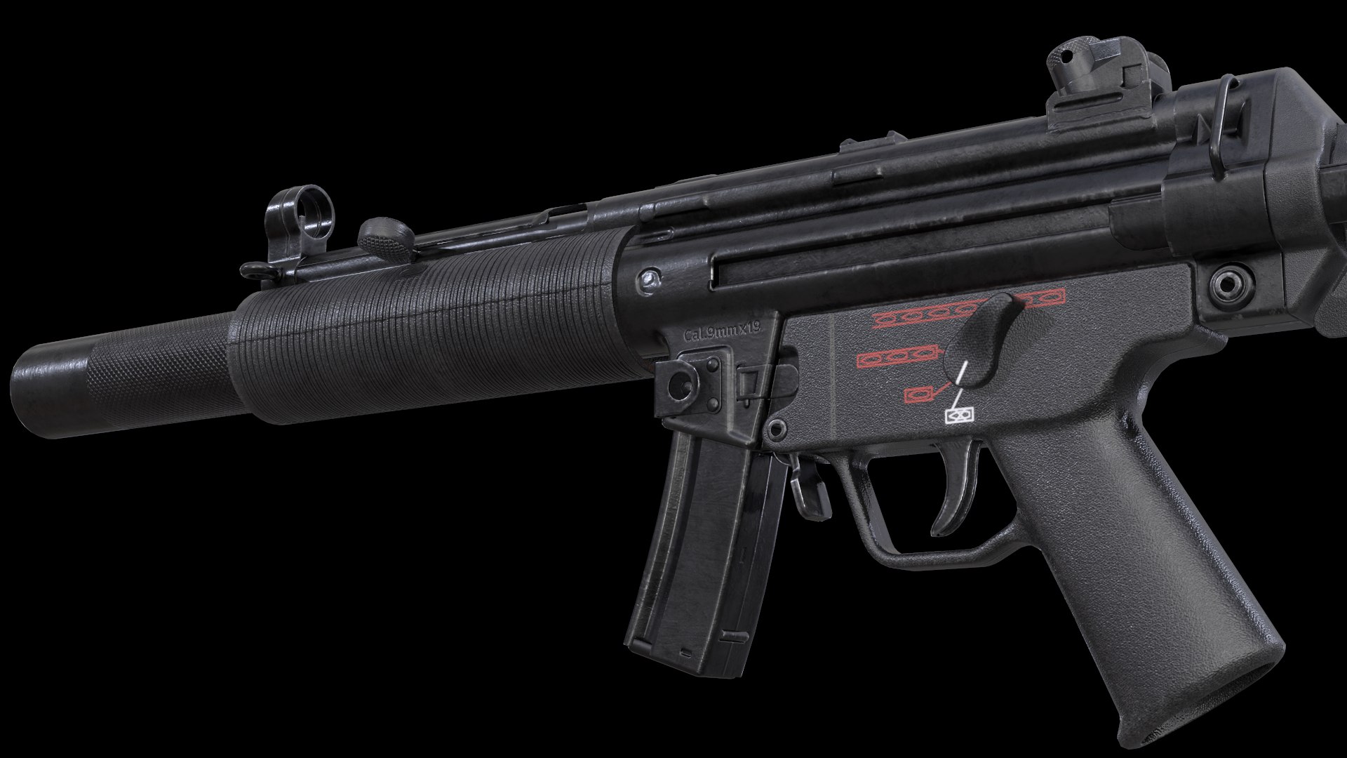 MP5A5 MP5SD6 With Upgrades Game Ready 3D Model - TurboSquid 2339930