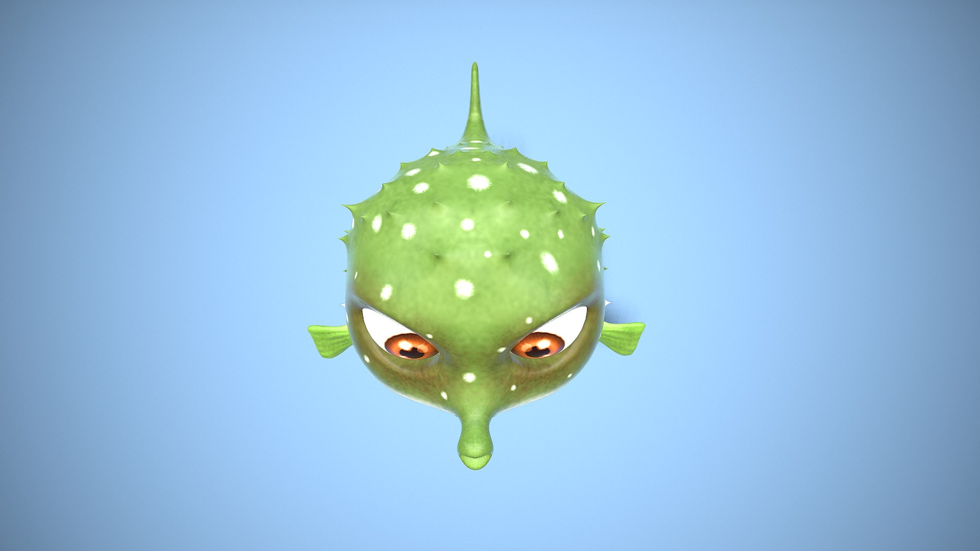 Fish Cartoon Fugu 3D Model - TurboSquid 1480584