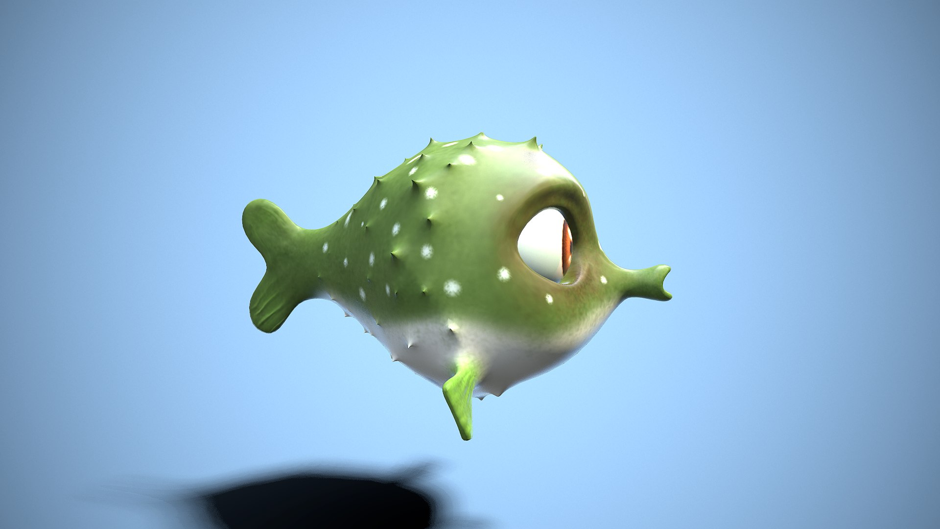 Fish Cartoon Fugu 3D Model - TurboSquid 1480584