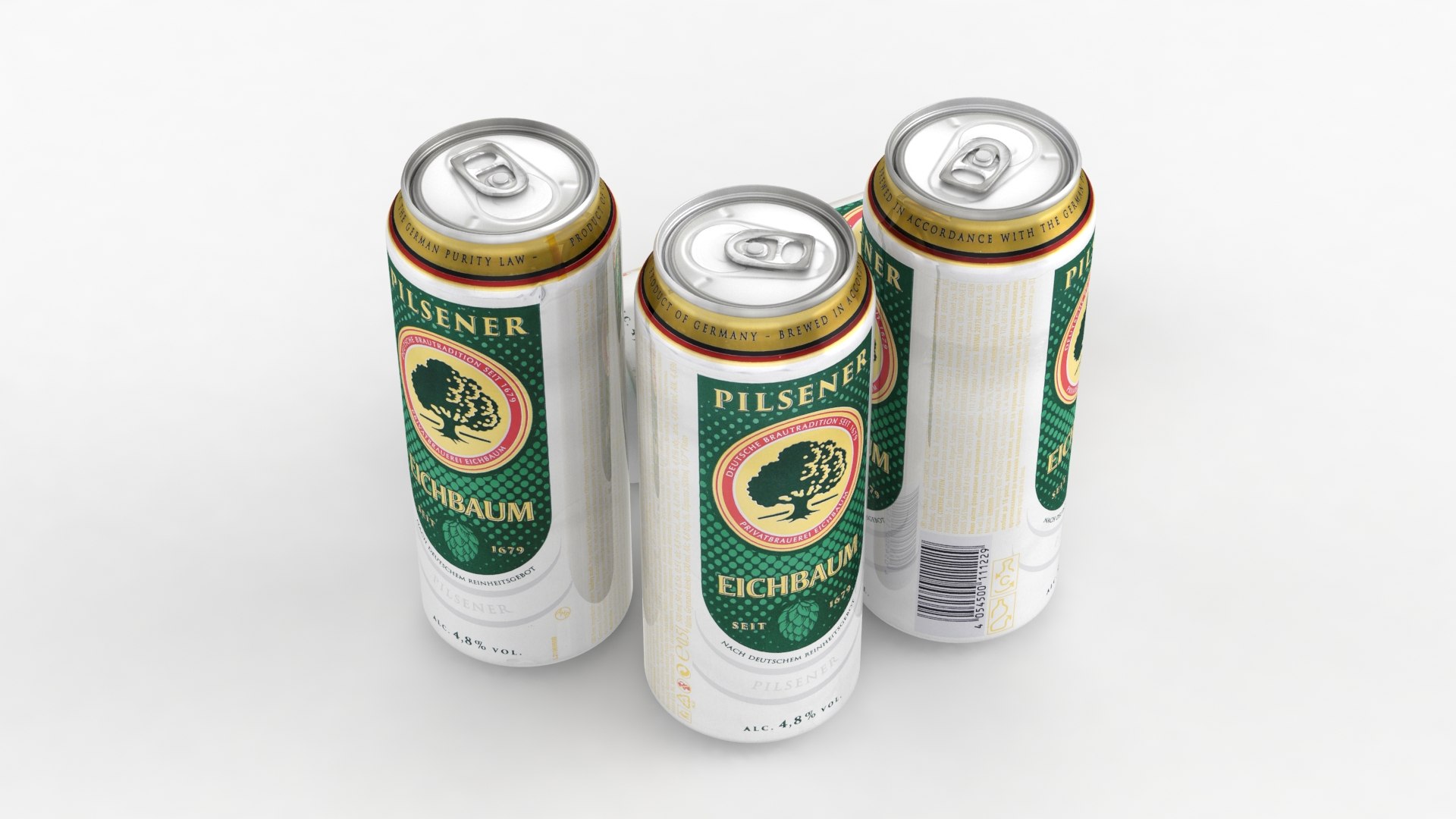 3D Beer Can Eichbaum Pilsener 500ml 2023 Model - TurboSquid 2013133