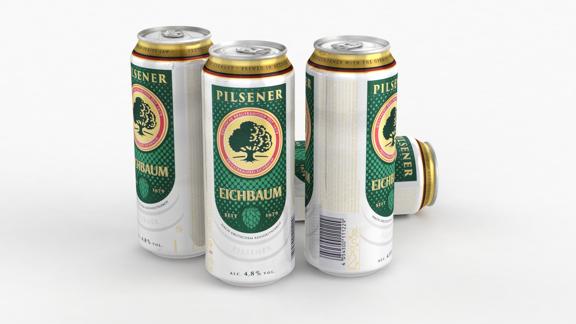 3D Beer Can Eichbaum Pilsener 500ml 2023 Model - TurboSquid 2013133