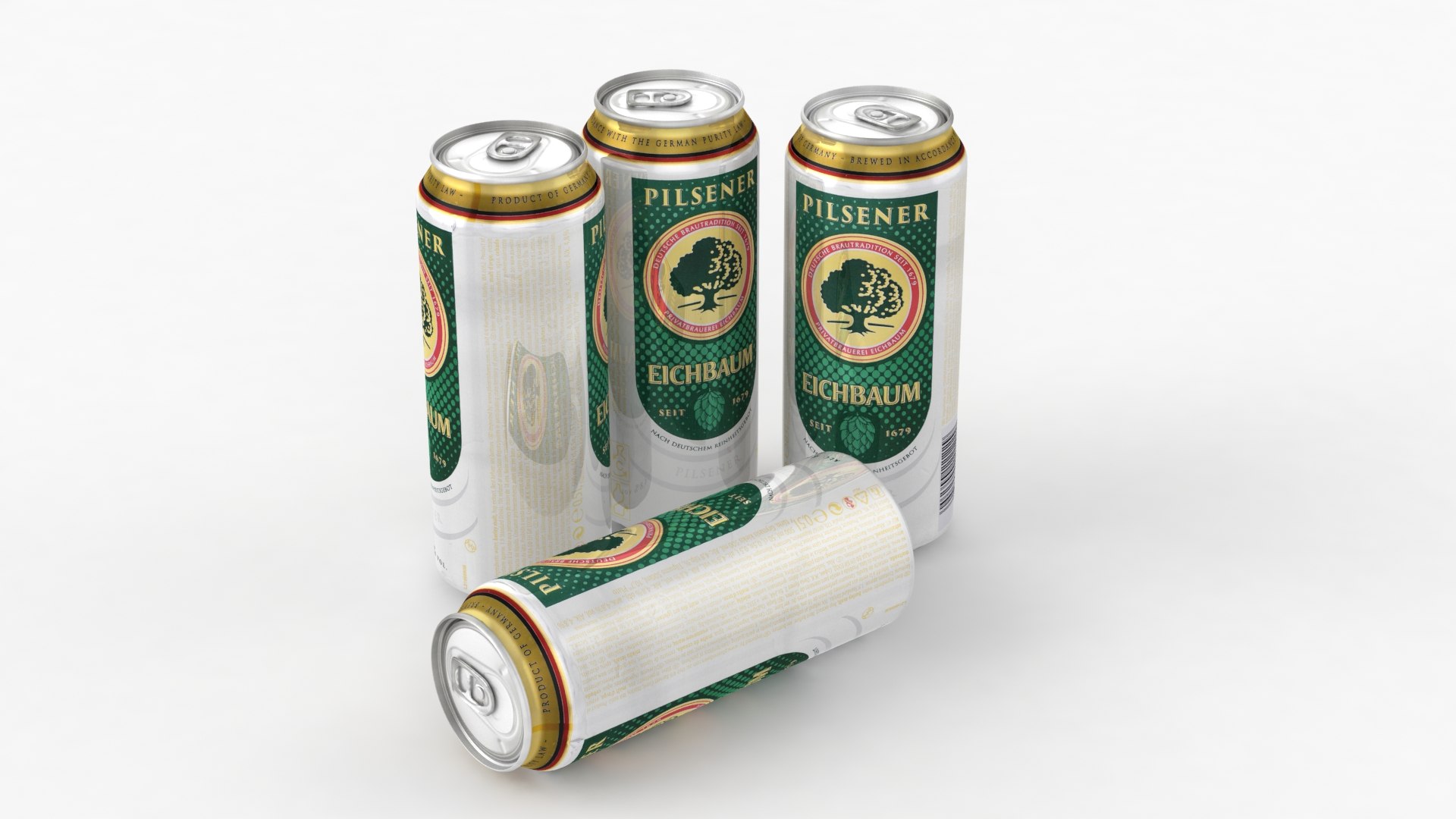 3D Beer Can Eichbaum Pilsener 500ml 2023 Model - TurboSquid 2013133