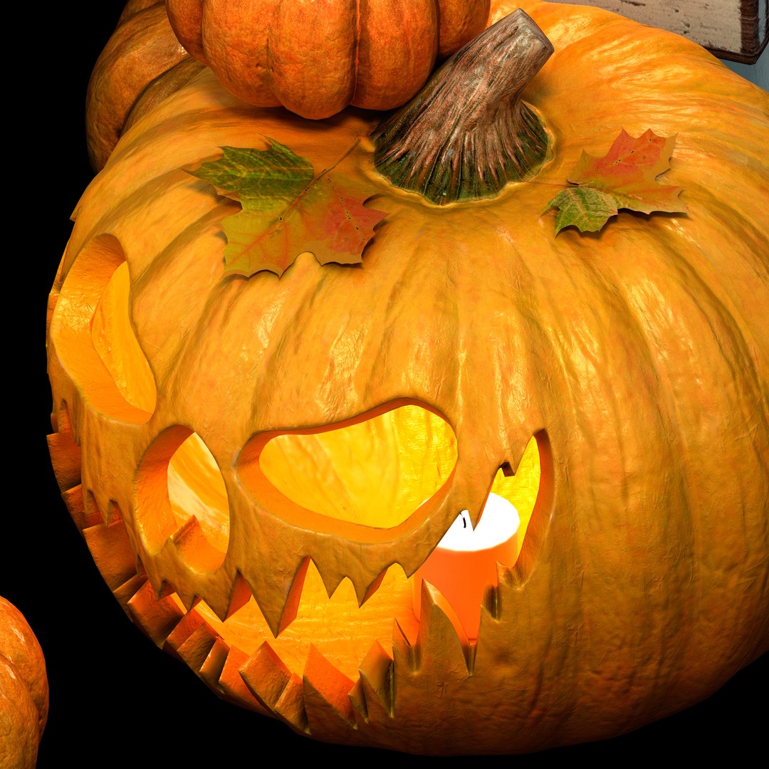 3D Model Pumpkin Set - TurboSquid 2317043