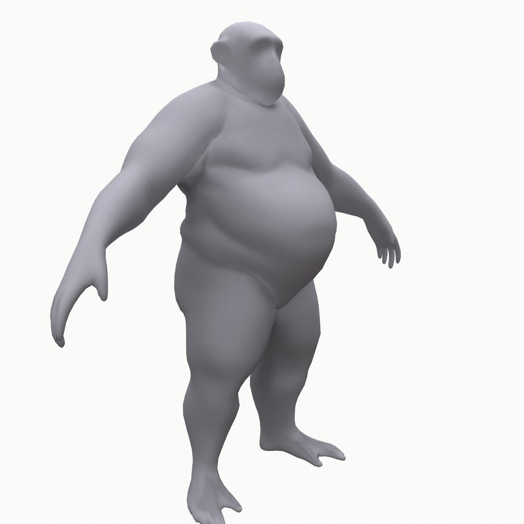 Base Mesh Primate 3D - TurboSquid 1403026