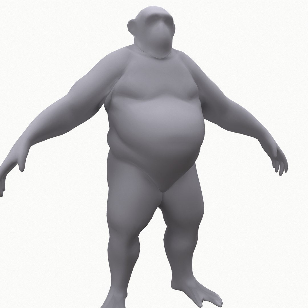Base Mesh Primate 3D - TurboSquid 1403026
