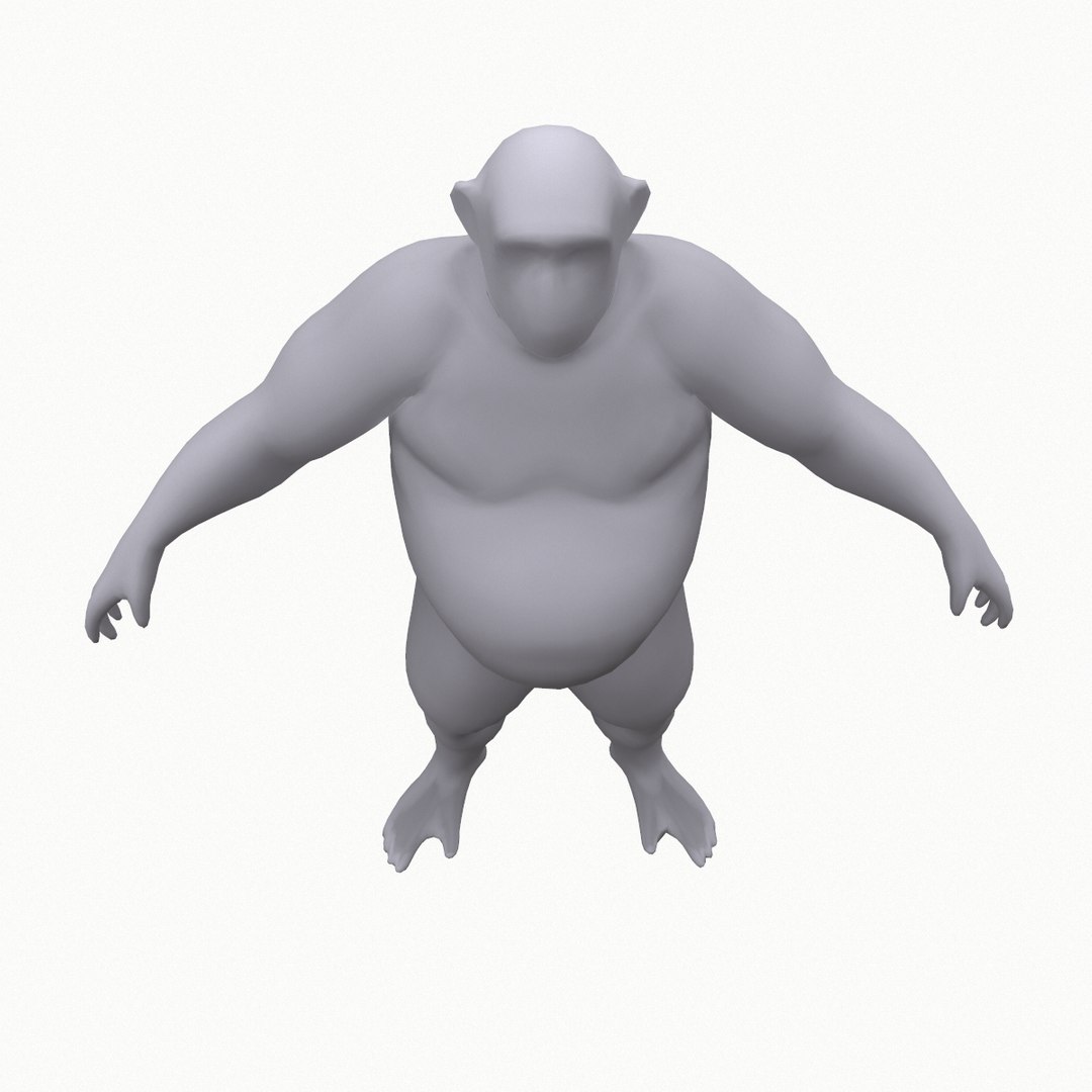 Base Mesh Primate 3D - TurboSquid 1403026