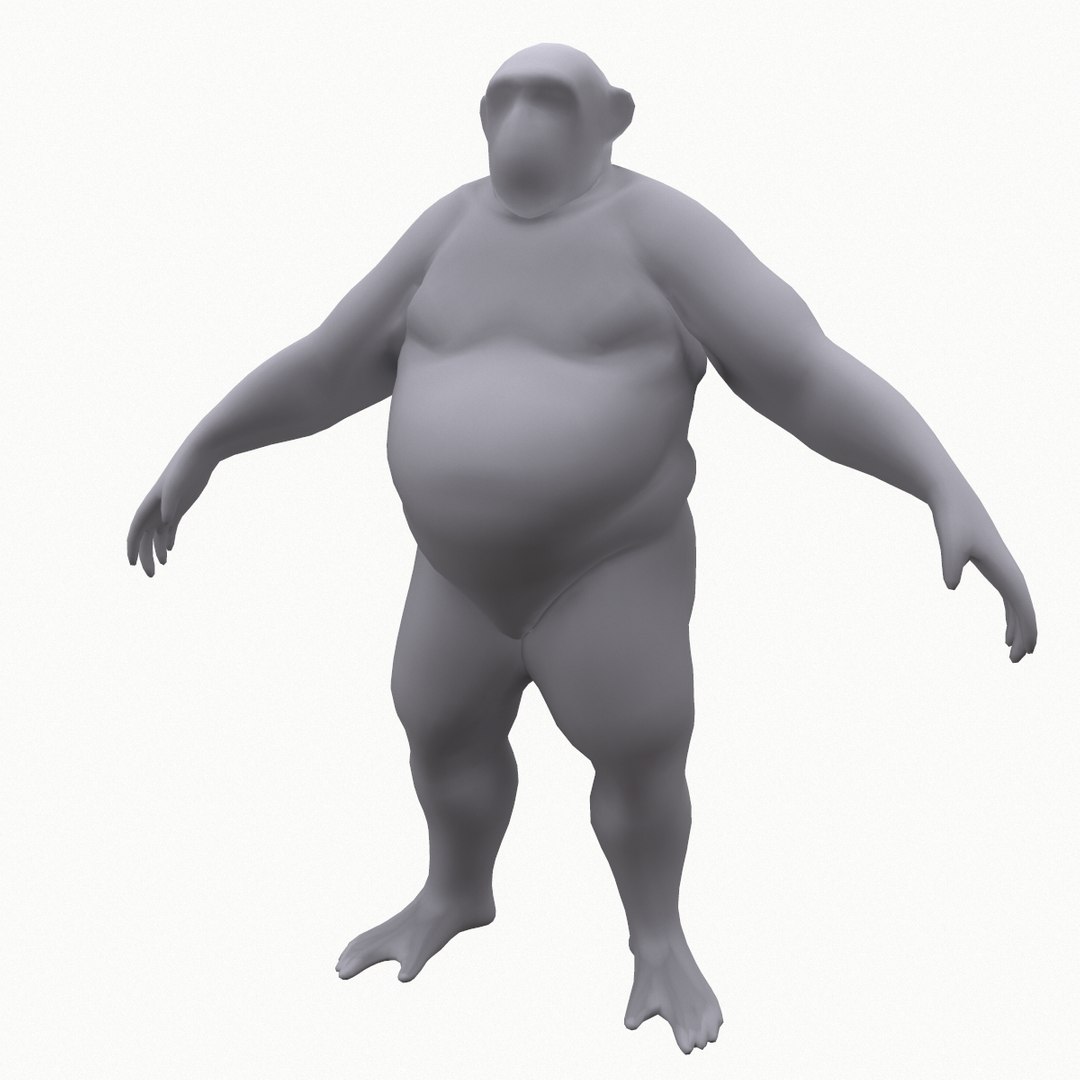 Base Mesh Primate 3D - TurboSquid 1403026