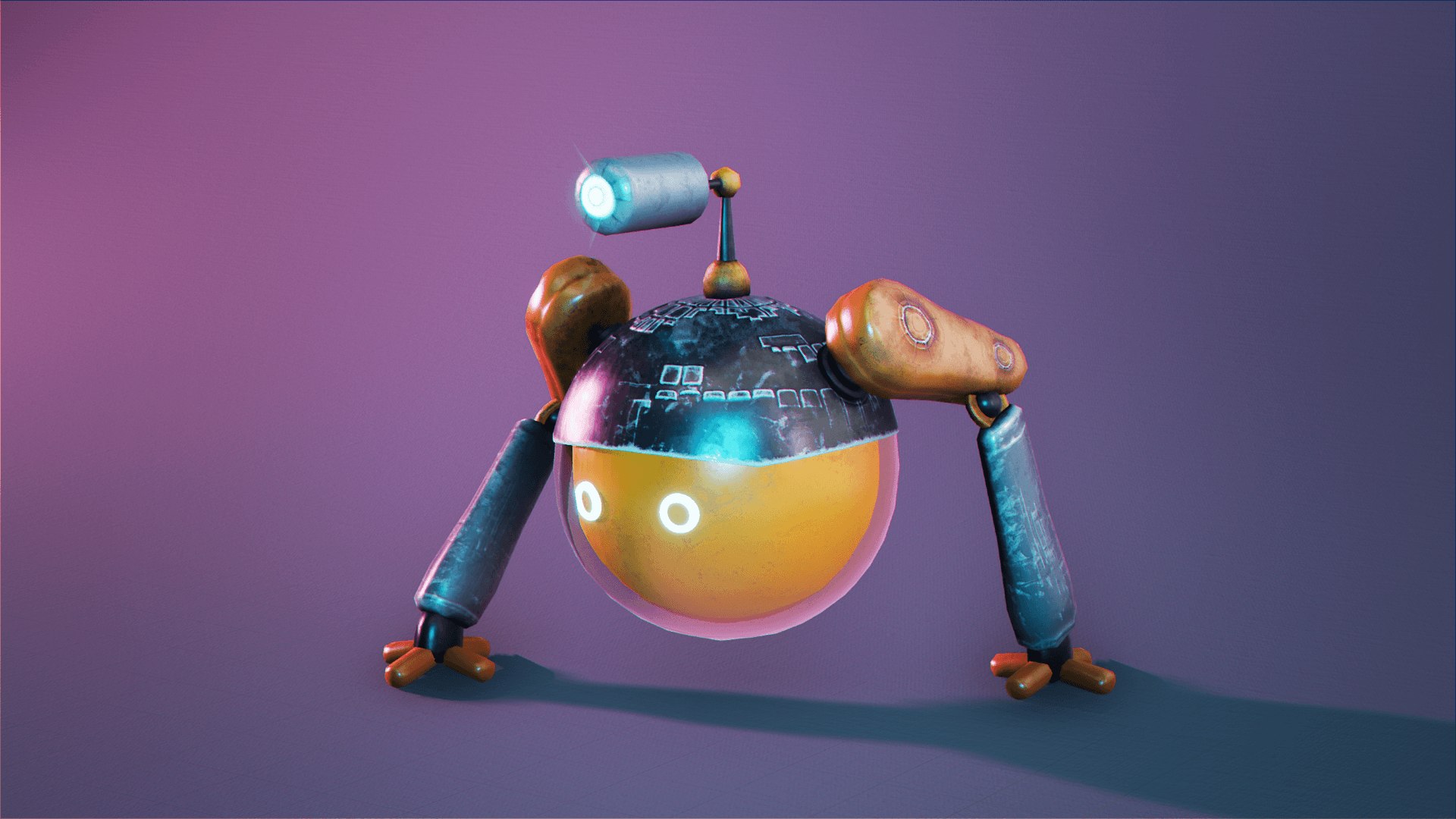 3D Model Robot Lantern - TurboSquid 1952452