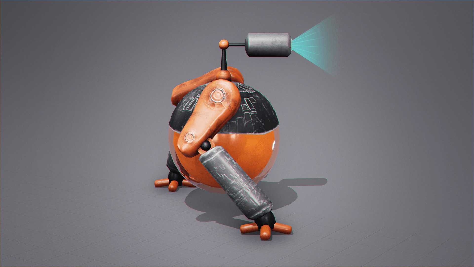 3D Model Robot Lantern - TurboSquid 1952452