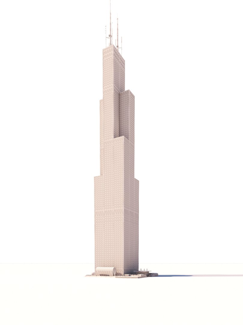3D Willis Tower - TurboSquid 2398900