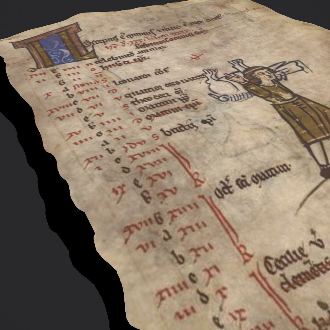 3D November Manuscript Page Model - TurboSquid 1748336