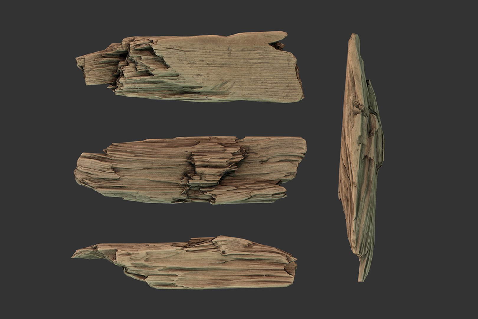 Wooden plank debris model - TurboSquid 1226218