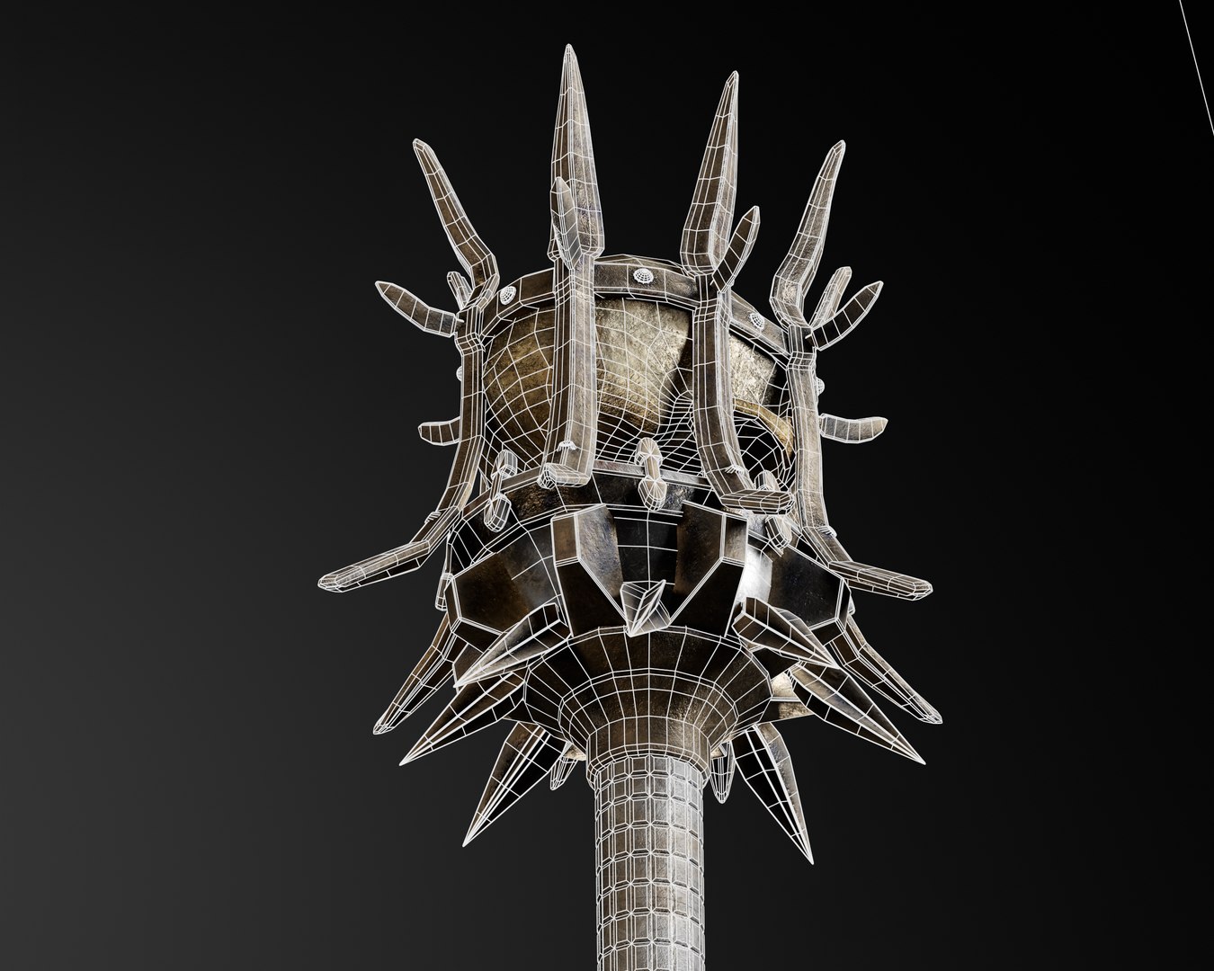 3D Skull Mace - TurboSquid 2414115