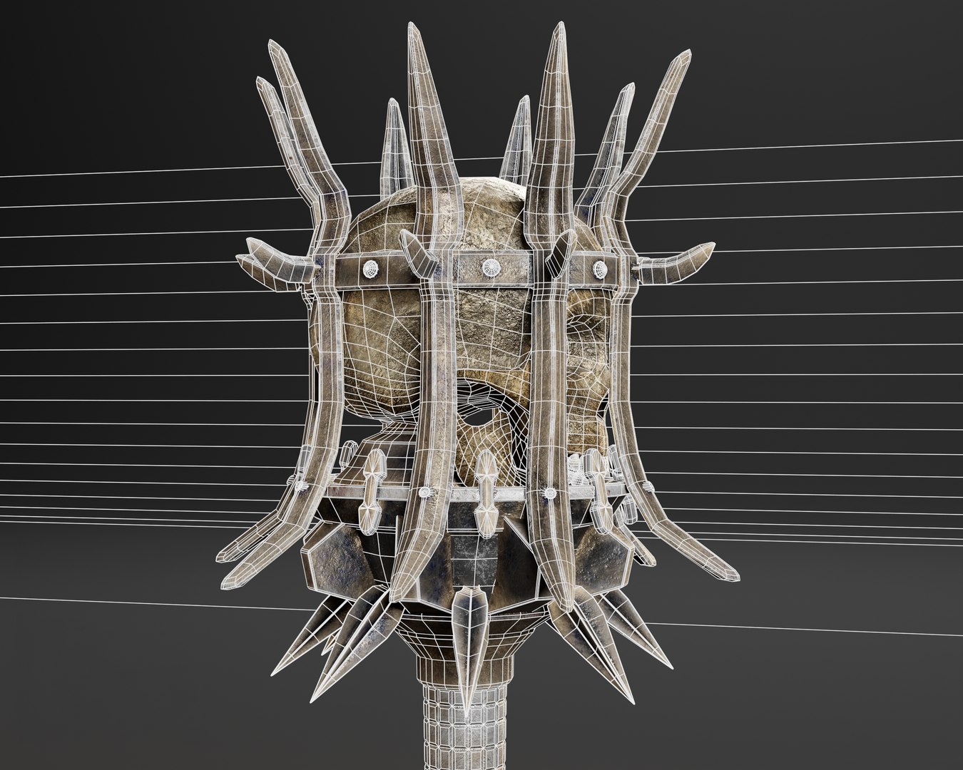 3D Skull Mace - TurboSquid 2414115