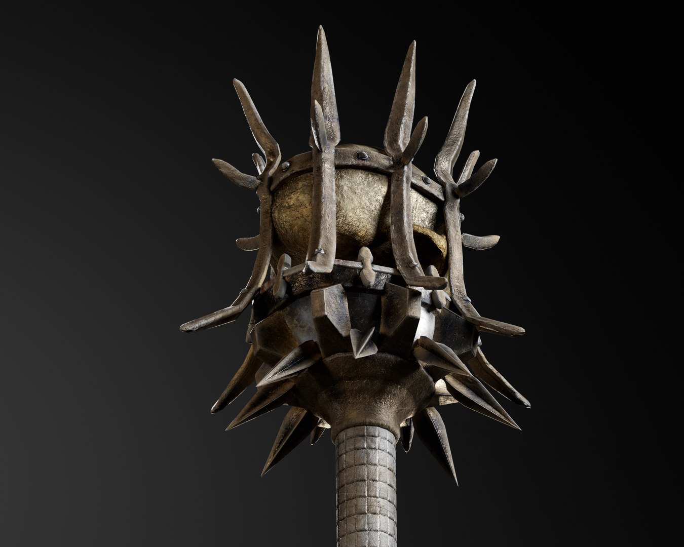 3D Skull Mace - TurboSquid 2414115
