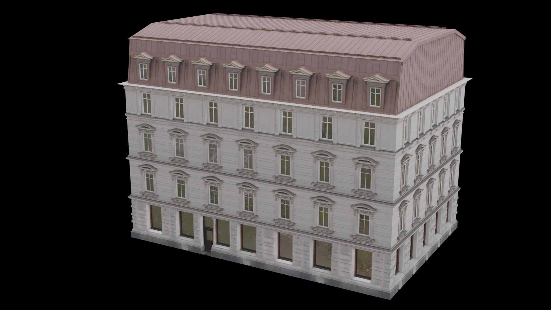 Classical European Building 3D Model - TurboSquid 1919177