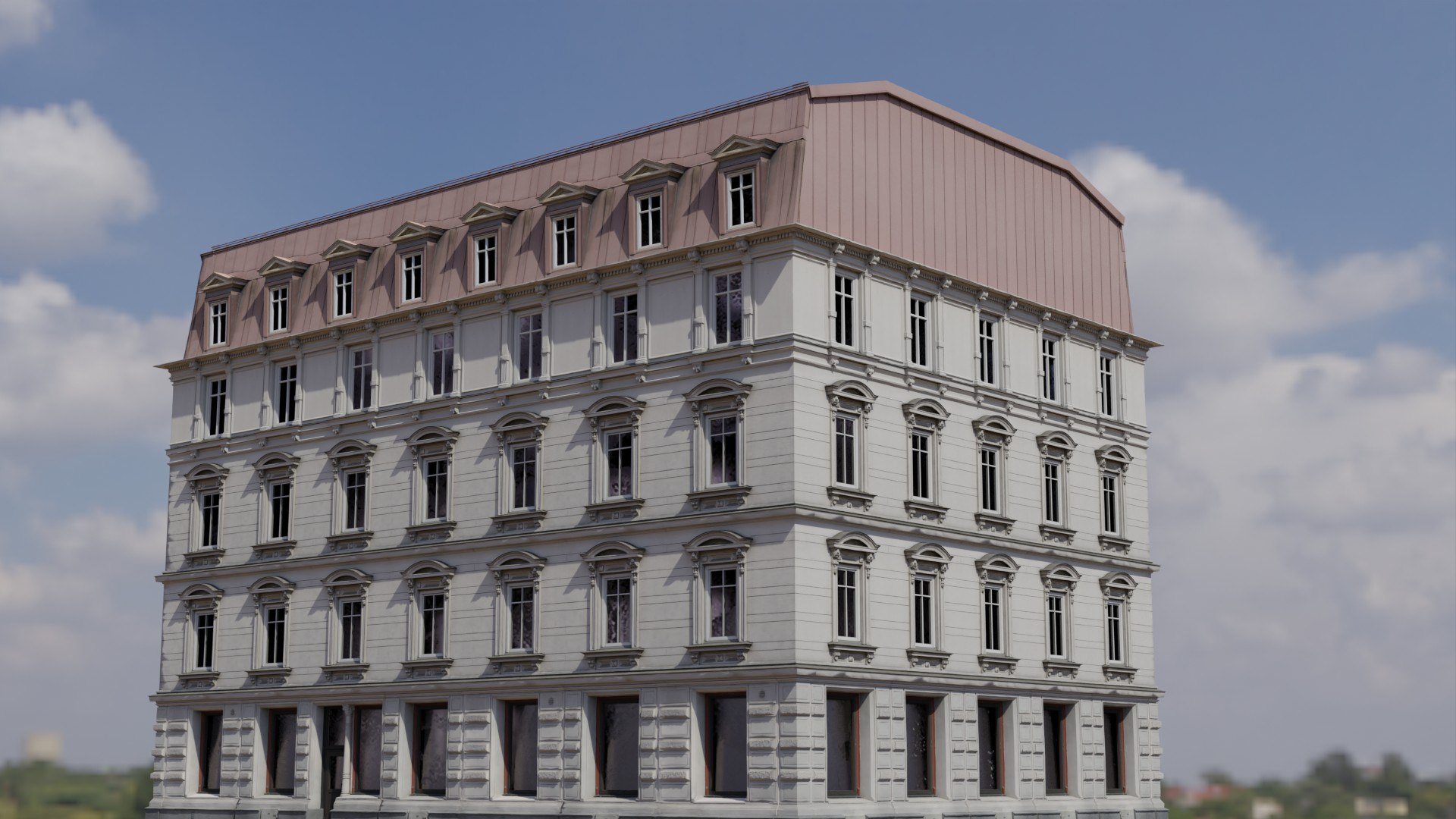 Classical European Building 3D Model - TurboSquid 1919177
