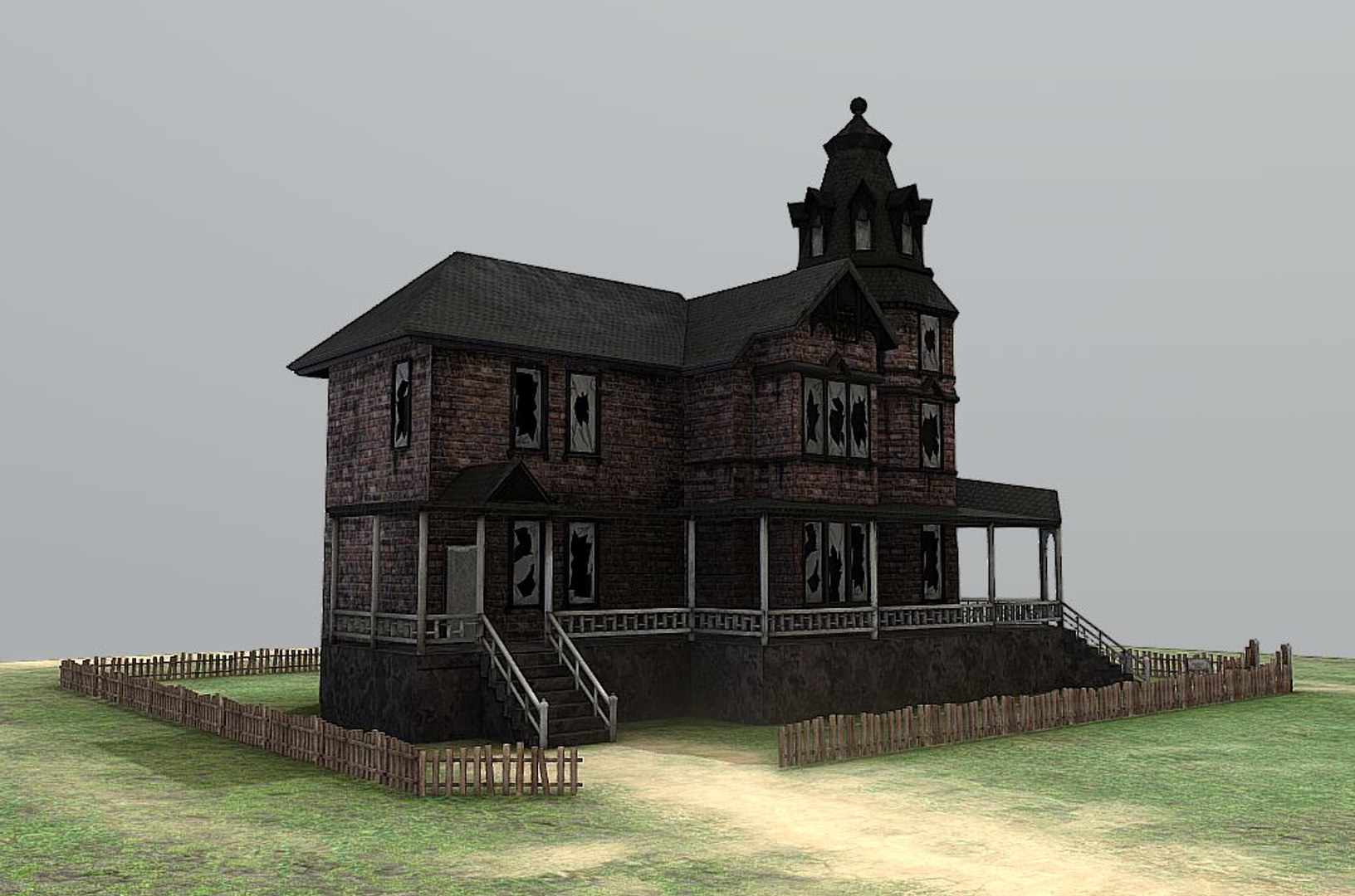 Haunted House Home 3D Model - TurboSquid 1301523