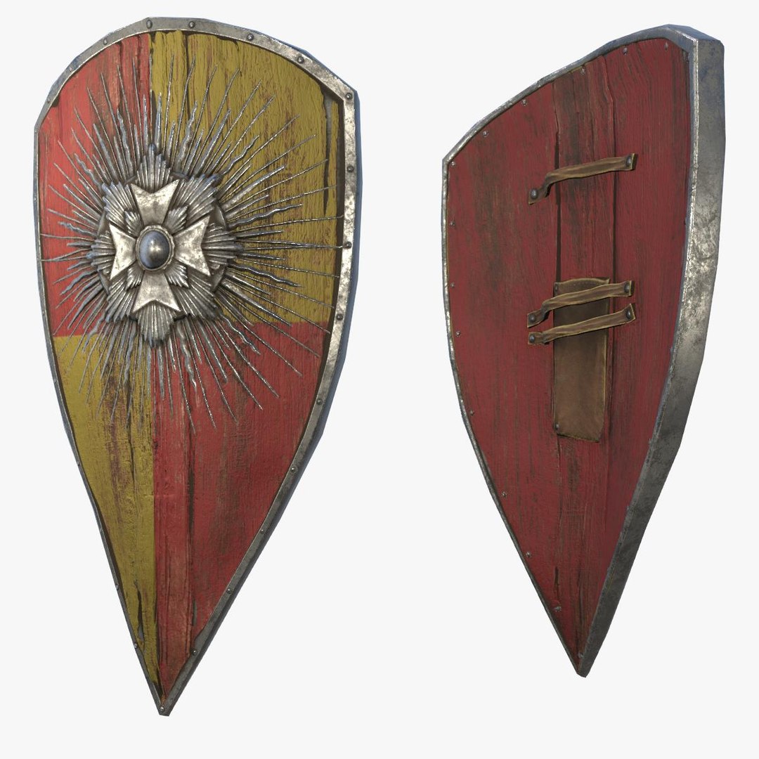 Fantasy Shield RPG Kite Heater Medieval Templar Porpax Greek Aspis ...