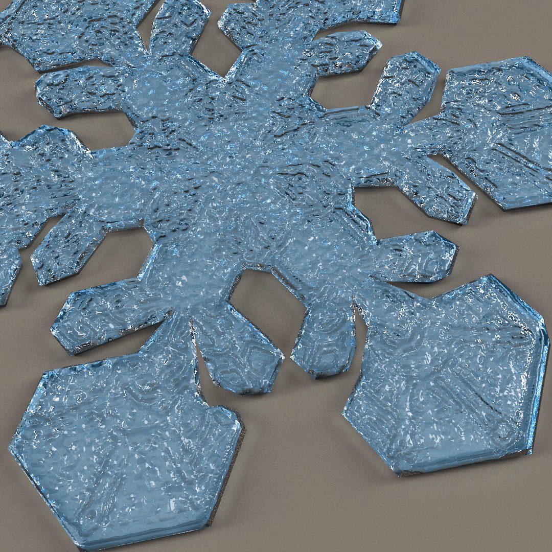 snowflakes v1 3d model