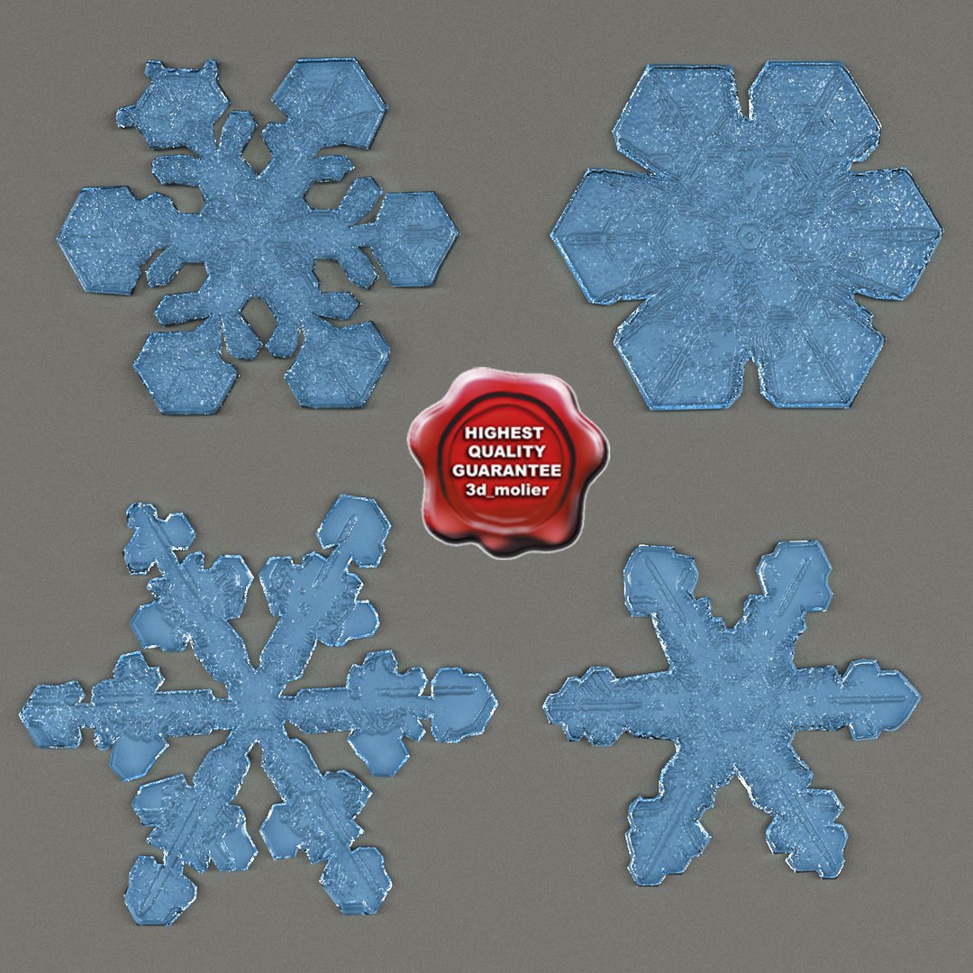 snowflakes v1 3d model
