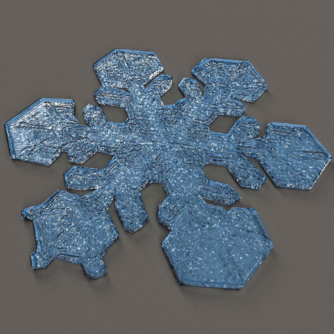 snowflakes v1 3d model