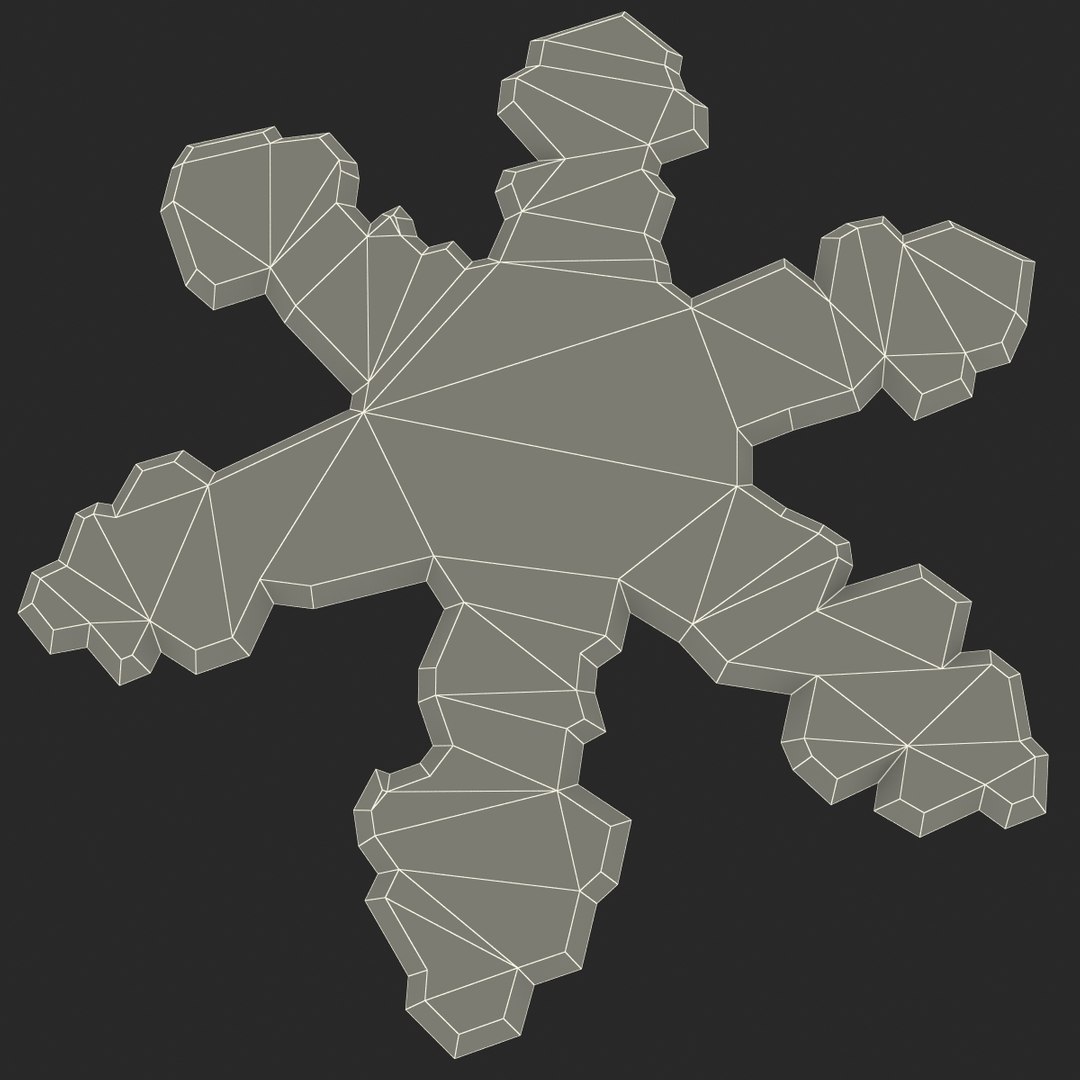 snowflakes v1 3d model