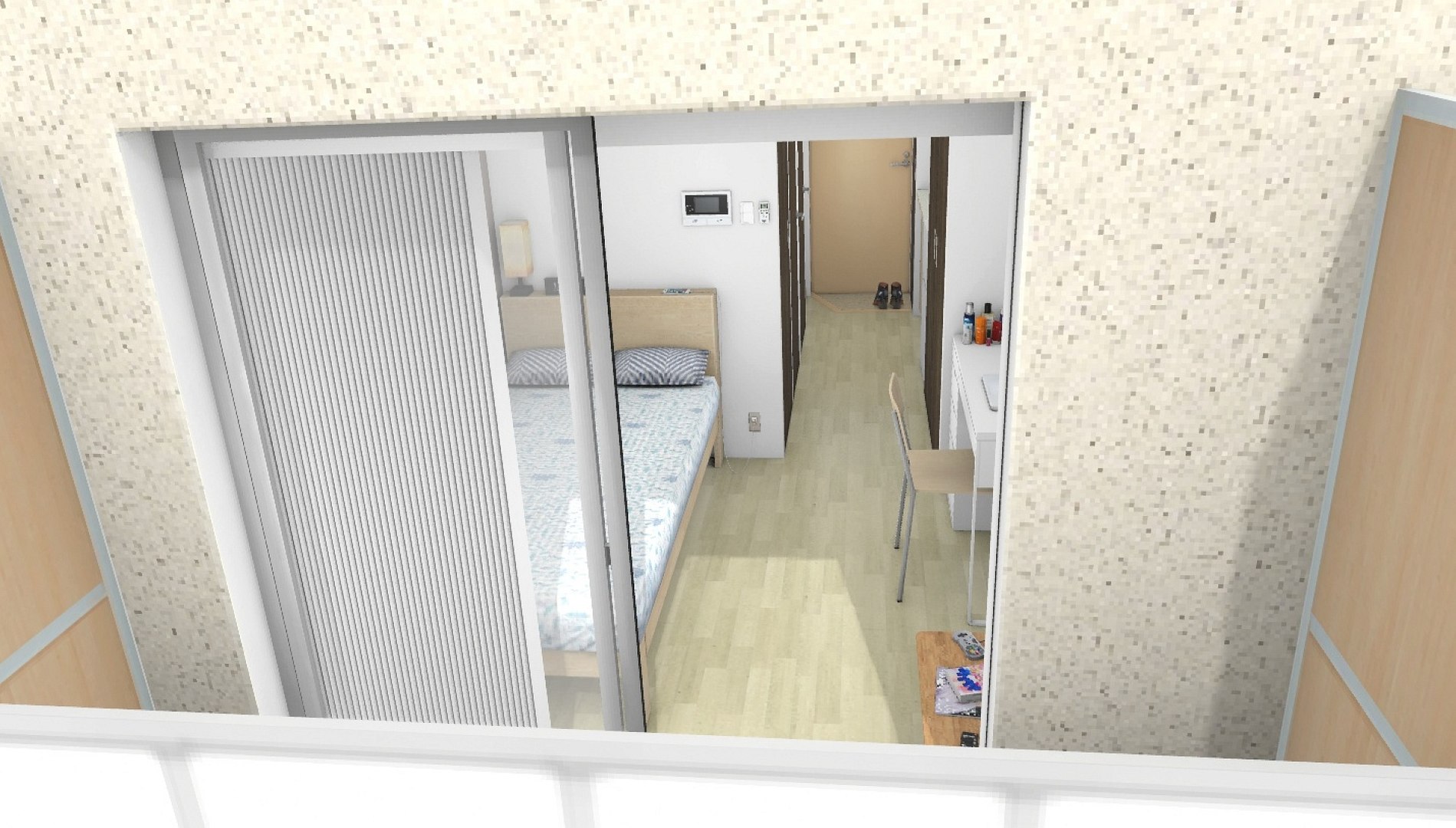 Japanese Apartment - Low-poly PS1-PS2 Style Model - TurboSquid 2423066