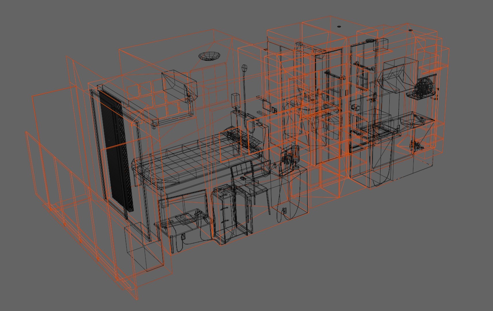 Japanese Apartment - Low-poly PS1-PS2 Style Model - TurboSquid 2423066