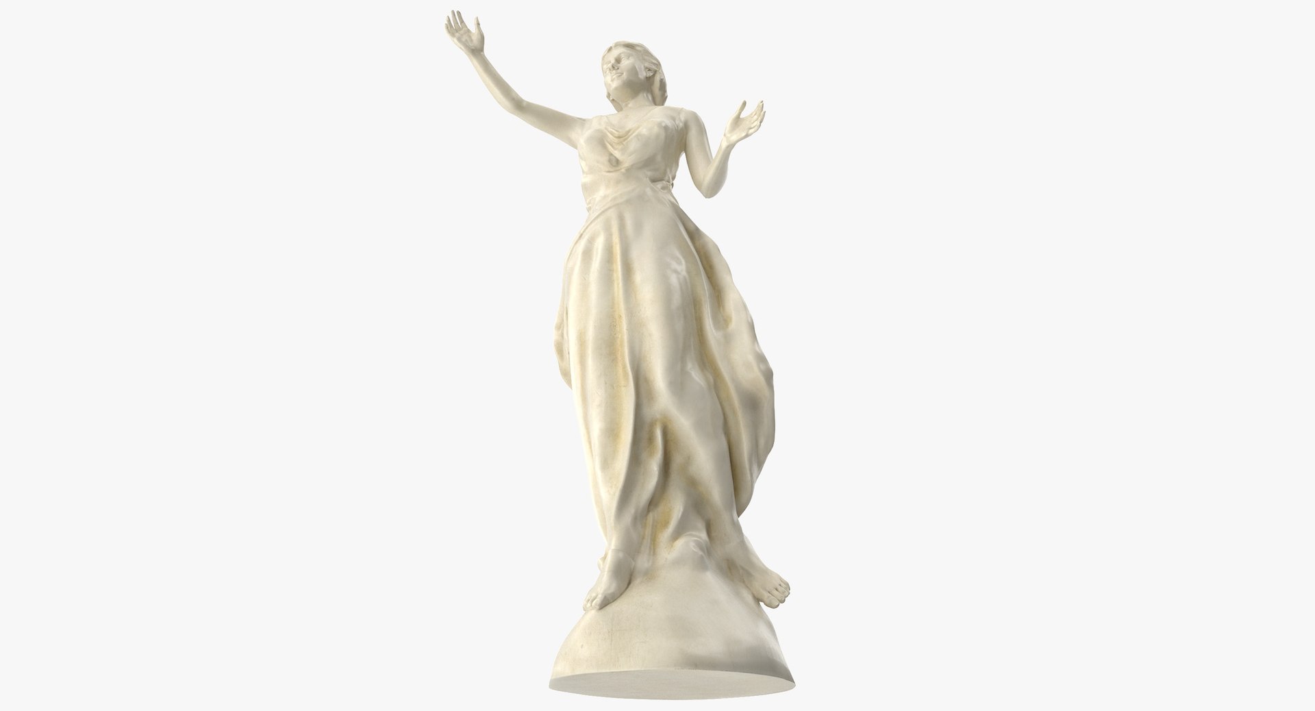 3ds Max Marble Statue Woman