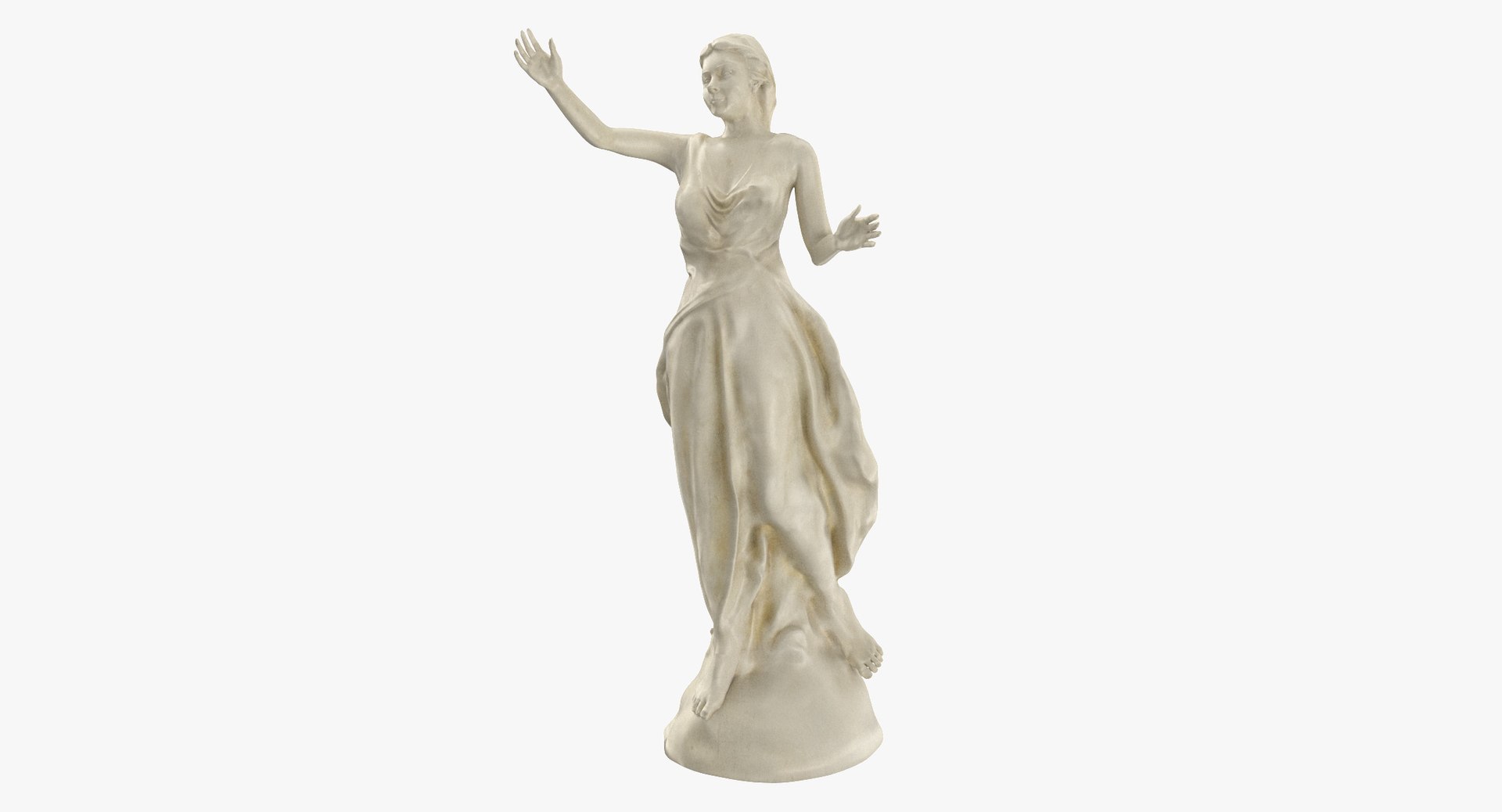 3ds max marble statue woman
