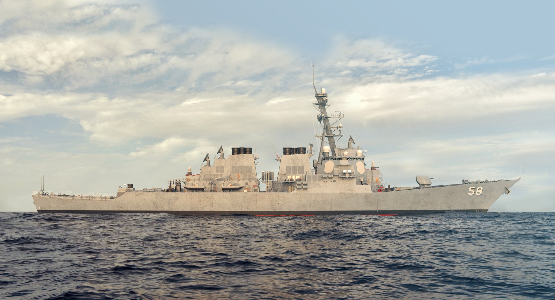 2 uss laboon ddg 3D model - TurboSquid 1425135