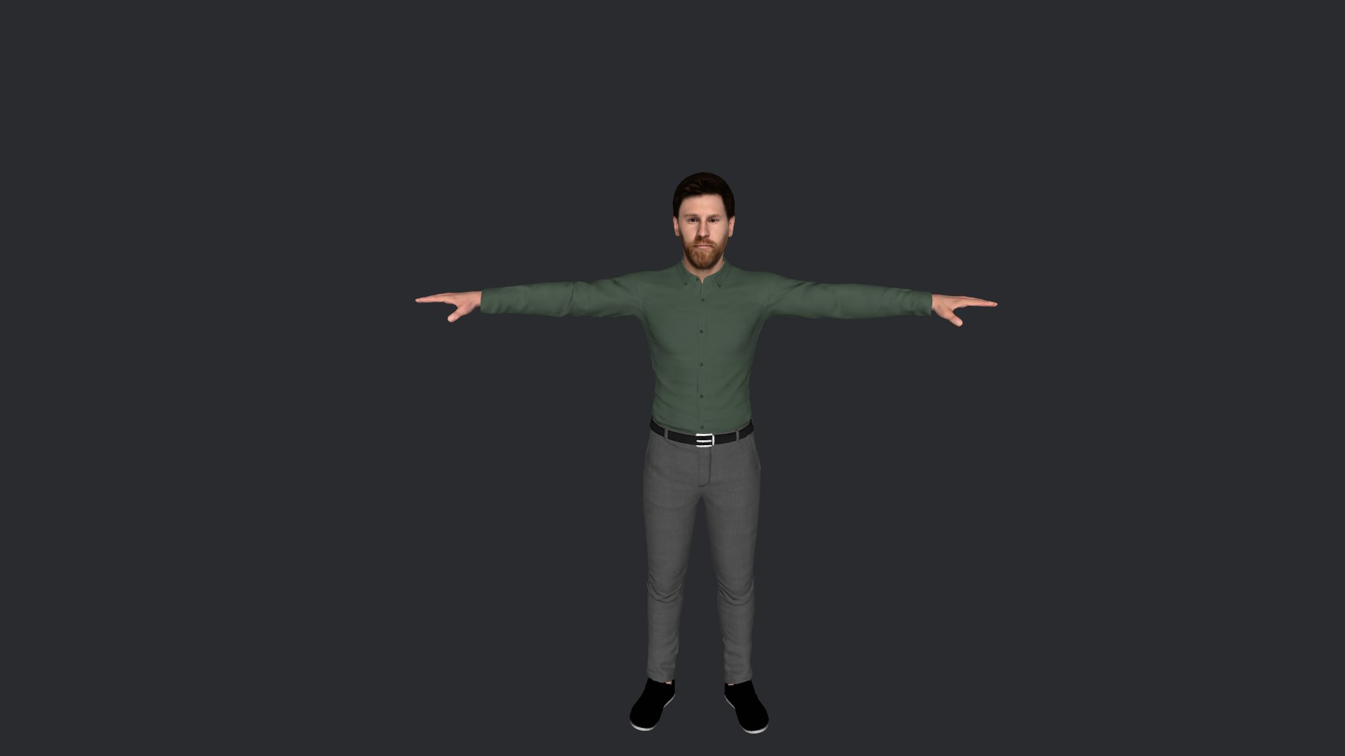 3D Lionel Messi Hyper Realistic Full Body Fully Rigged Character Model ...