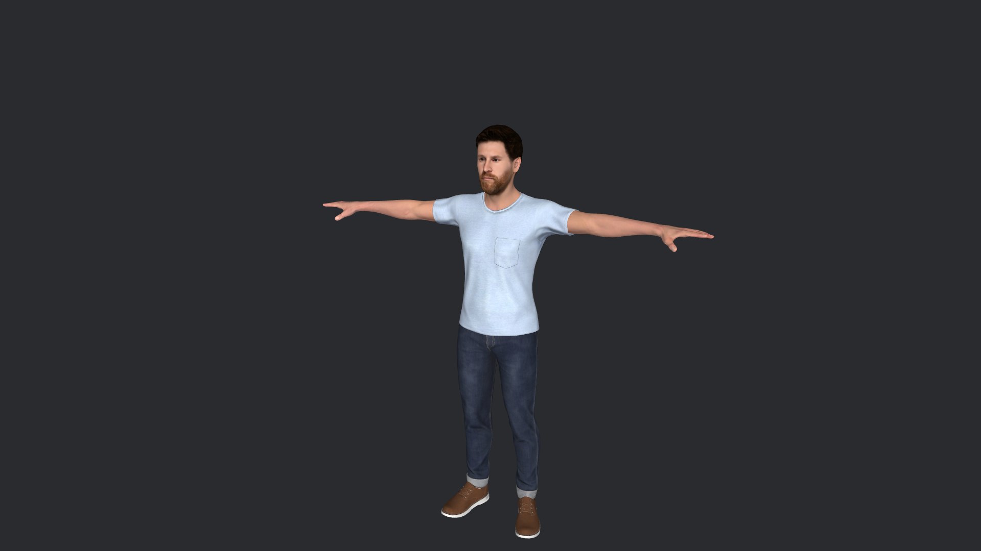 3D Lionel Messi Hyper Realistic Full Body Fully Rigged Character Model ...