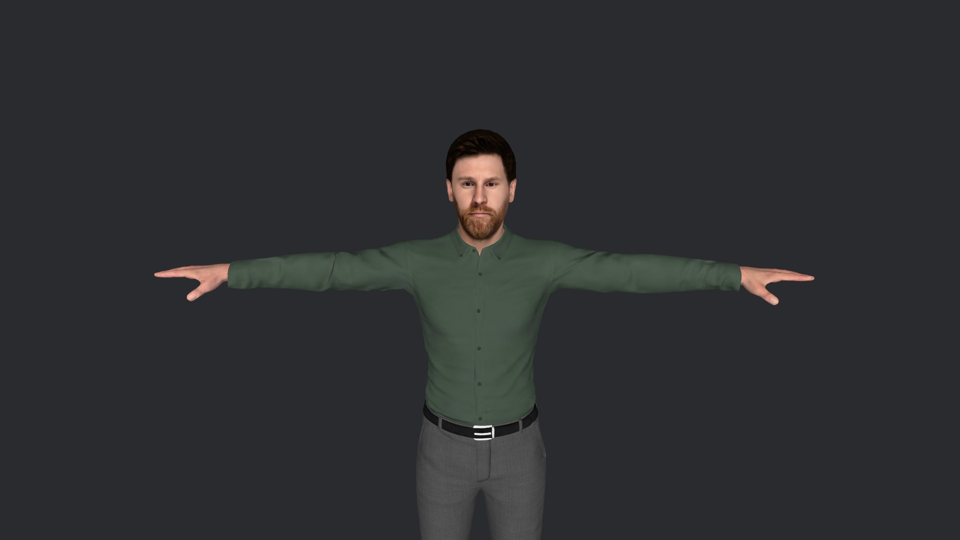 3D Lionel Messi Hyper Realistic Full Body Fully Rigged Character Model ...
