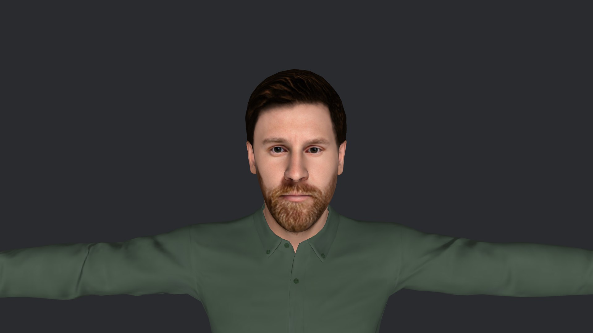 3D Lionel Messi Hyper Realistic Full Body Fully Rigged Character Model ...