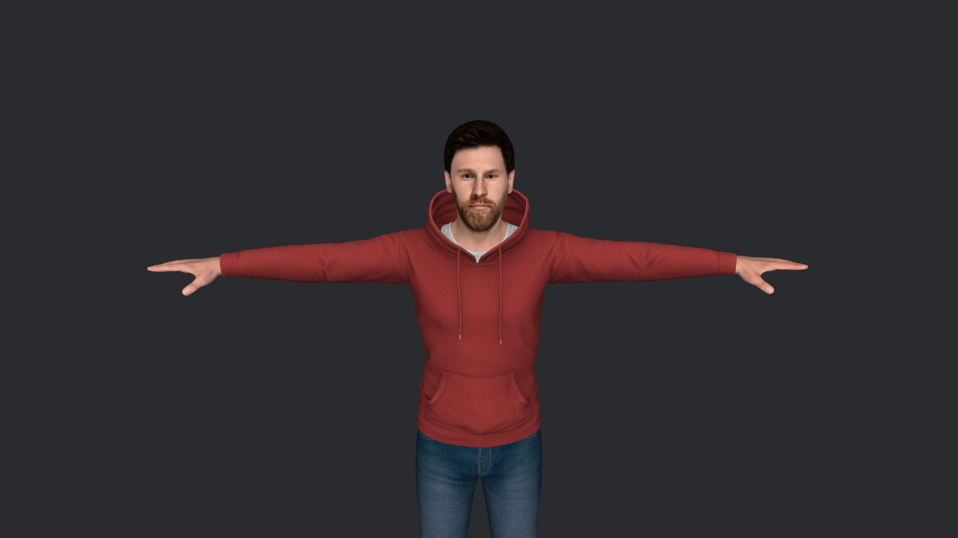 3D Lionel Messi Hyper Realistic Full Body Fully Rigged Character Model ...