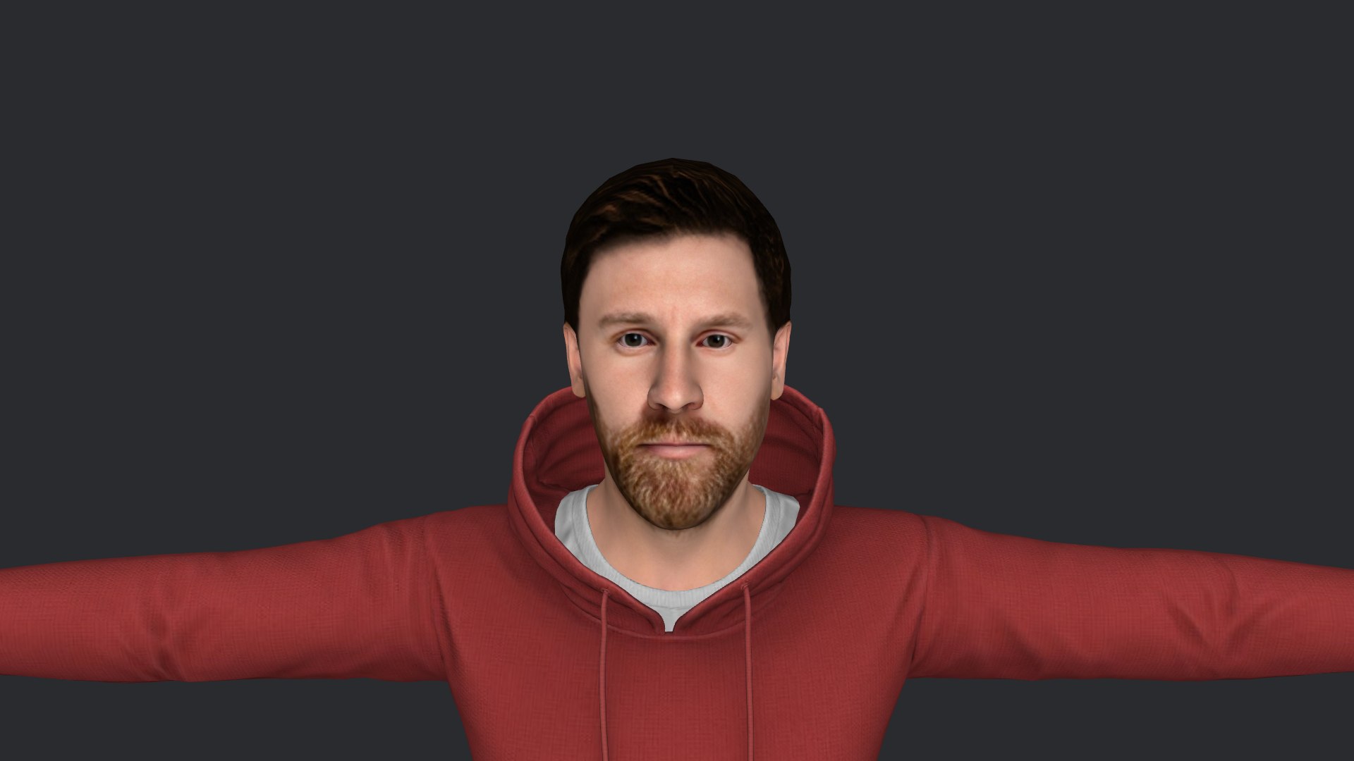 3D Lionel Messi Hyper Realistic Full Body Fully Rigged Character model ...