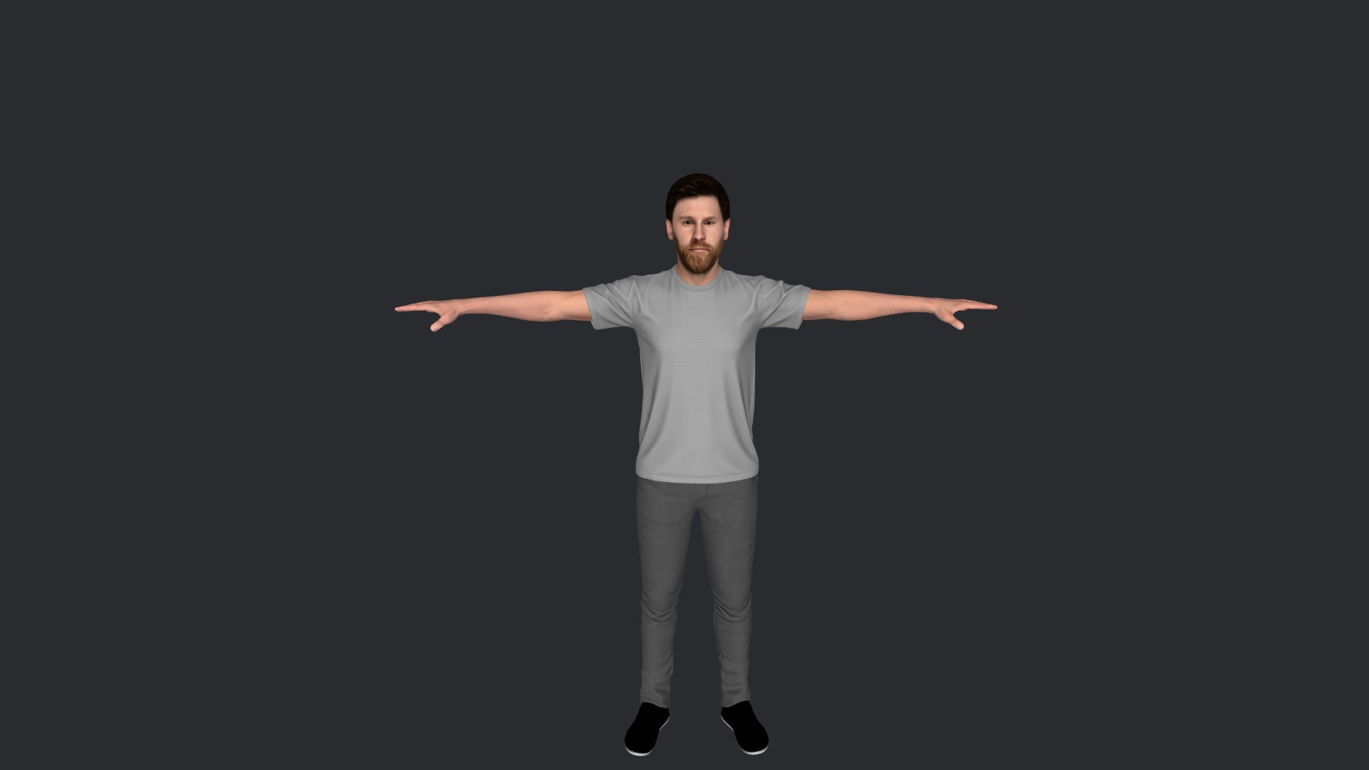3D Lionel Messi Hyper Realistic Full Body Fully Rigged Character model ...
