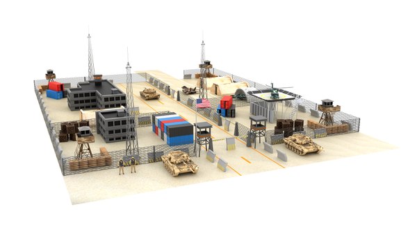 US Military Base 3D 모델 - TurboSquid 1883377