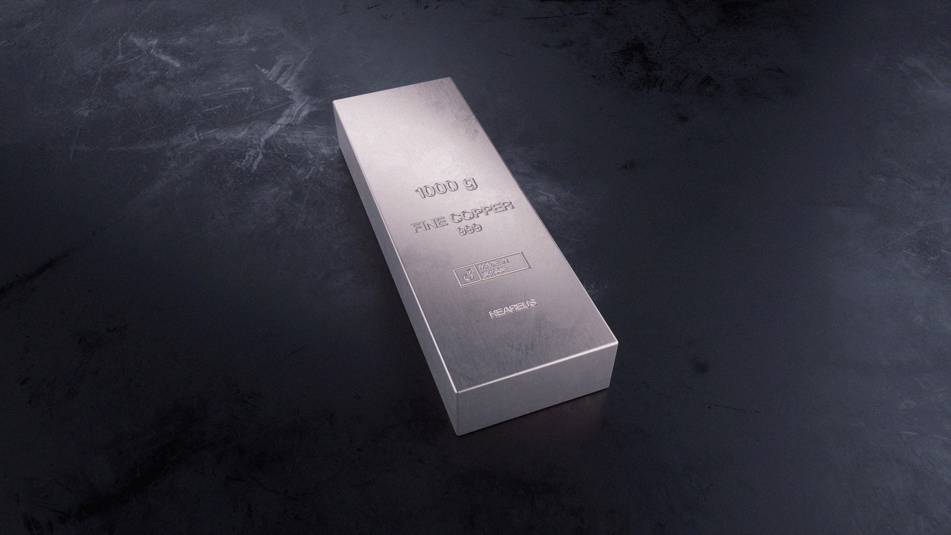 Gold Silver Platinum Palladium Bronze Copper Commodity Bars 3D Model ...