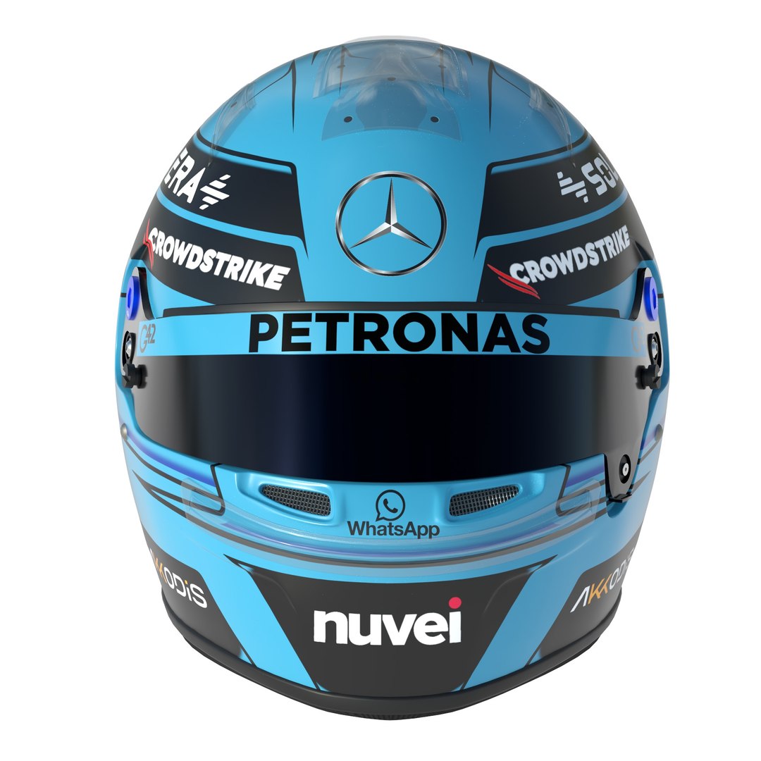 F1 George Russel Helmet 2024 3D Model - TurboSquid 2251929