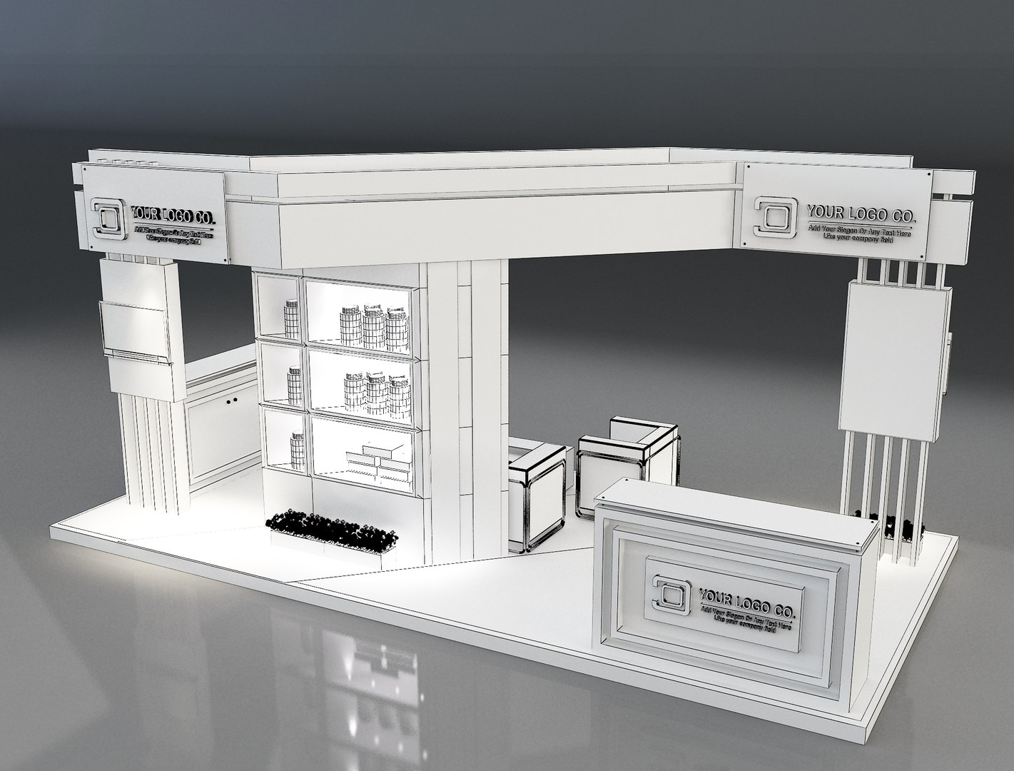 3D Booth Exhibition Stand A 322 - TurboSquid 2123838