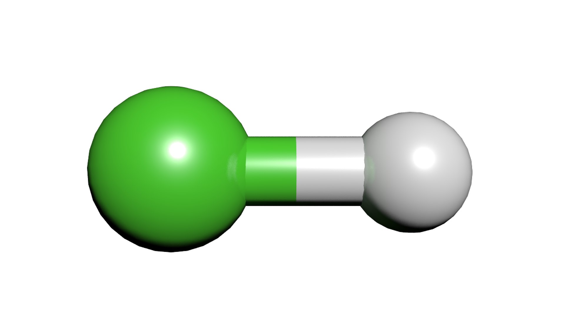 Hcl Molecule Hydrochloric Acid 3D Model - TurboSquid 1424824