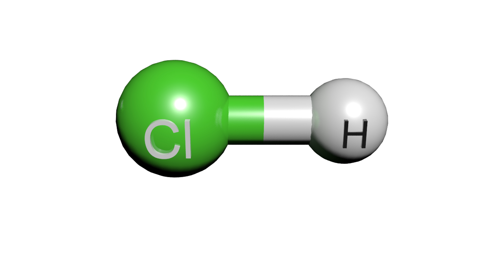 Hcl Molecule Hydrochloric Acid 3D Model - TurboSquid 1424824